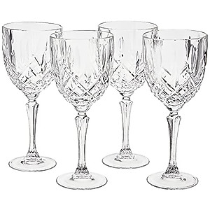 Marquis by Waterford Markham Goblet Set of 4, 4 Count (Pack of 1), Clear