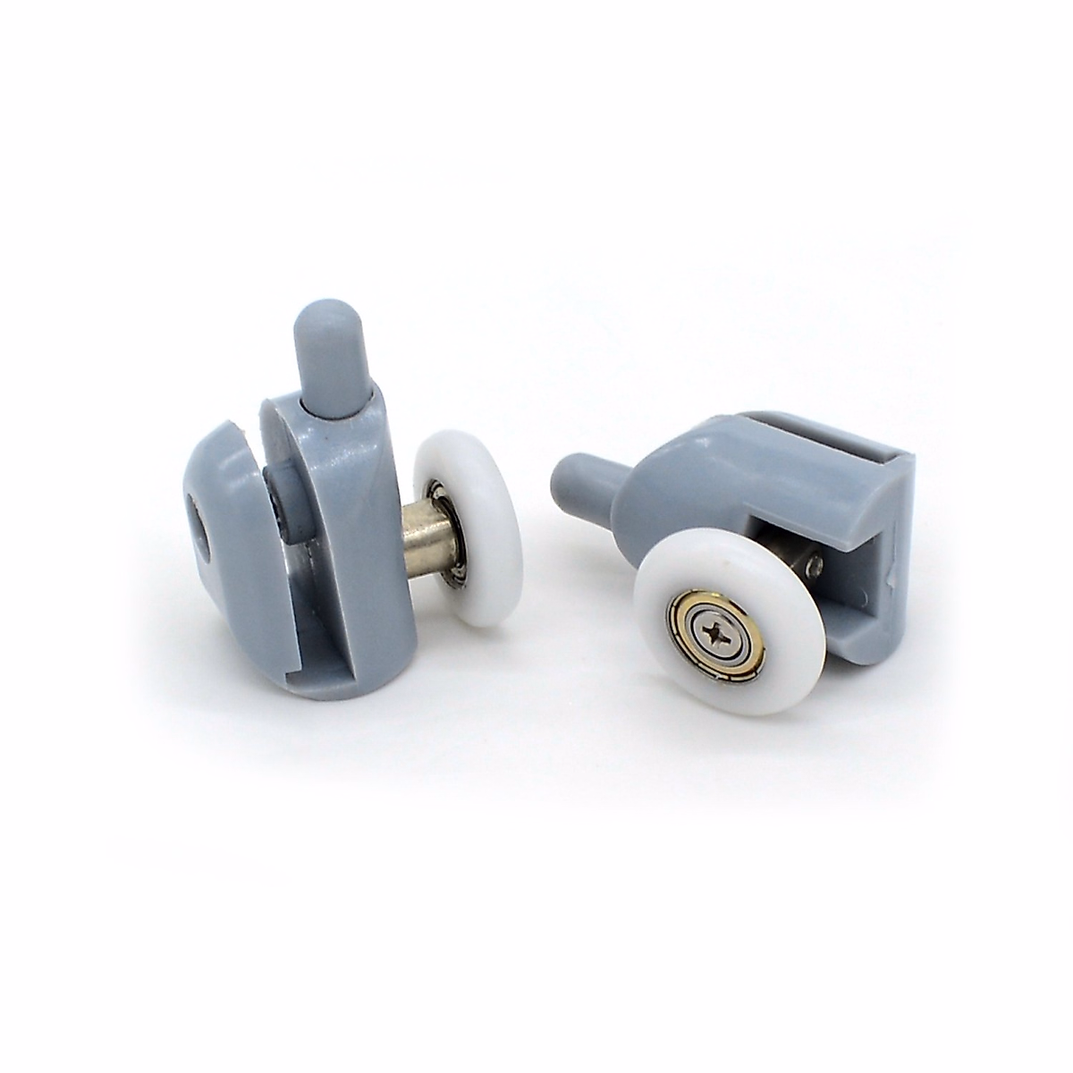 Shower Door Rollers, Set of 8 Single Shower Door Runners/Wheels/Pulleys/Guides 23mm Diameter Home Bathroom DIY Replacement Parts(4 Upper Rollers and 4 Bottom Rollers)