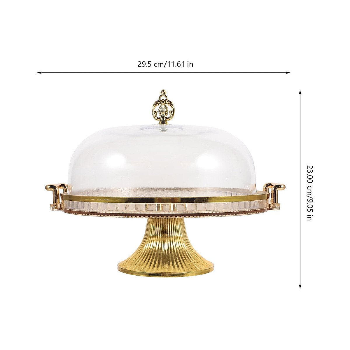 Yardwe Candy Display Rack Wedding Cake Stands Platter Tray Cake Stand with Dome Snacks Serving Tray Dessert Severing Tray Small Fruit Plate Cake Pan Candy Plate Office Container Paper Cup