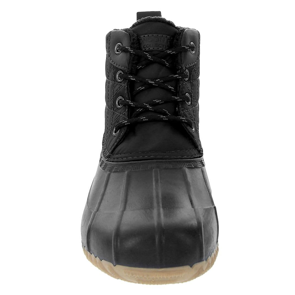 LONDON FOG Womens Winley Nylon Quilt Duck Boot black 7