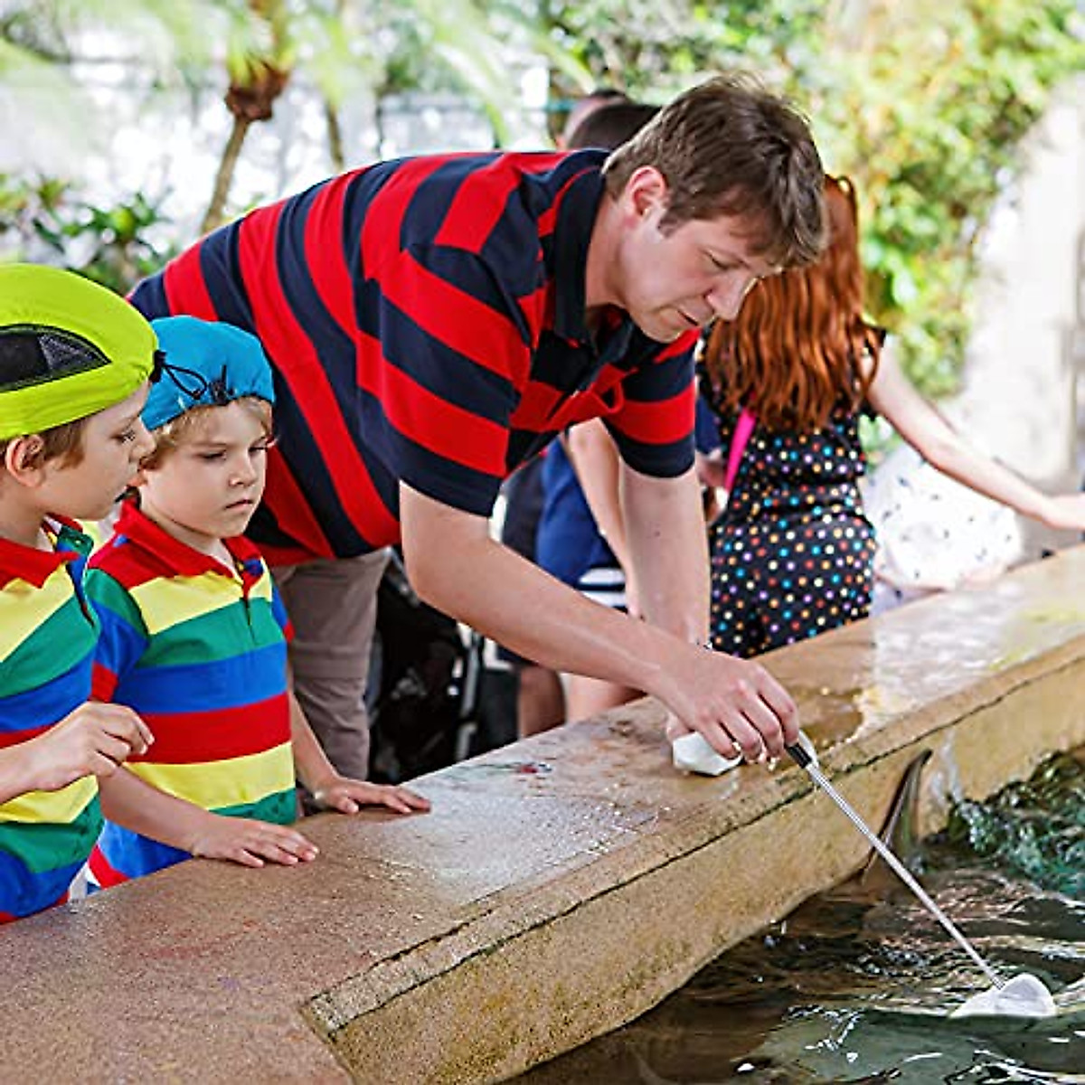 4 Pieces Fish Tank Shrimp Net Extendable Handle Shrimp Net Aquarium Stainless Steel Small Fishing Net Fish Shrimp Skimming Net with Adjustable Handle for Aquarium Fish Tank Pond (Black)