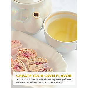 TeeLux Mullein Leaf Tea Bags, 3g/Bag, Natural Mullein Leaves, Caffeine Free, Pure Mullein Herbal Tea, 60 Tea Bags