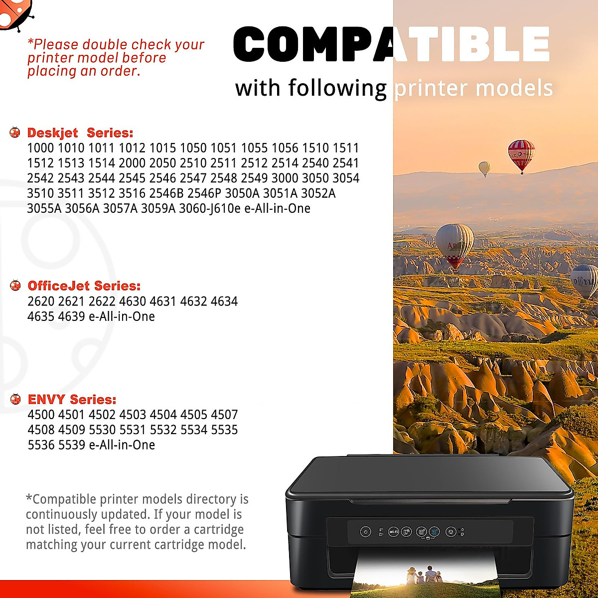 COCCINK 61XL Ink Cartridge for HP Deskjet 2540 2541 2542 2549 3050 3510 1510 1512 Envy 4500 4501 4502 5530 officejet 4630 4635 Printer for Inkjet HP Ink 61 XL HP61 HP61XL Black and Color Combo Pack