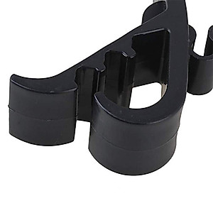 iayokocc Shockproof Drum Rim Microphone Clip, Microphone Shockproof Clip for Microphone Clamps Holder with Groove Gear(Black)