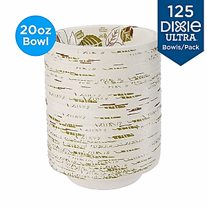 Dixie 936975 Ultra PathwaysaHeavy-Weight Paper Bowls 20 oz. 125/Pack (SX20PATH)