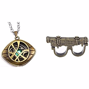 HUAWELL KIllerbody Sling Ring Cosplay Accessories Sling Ring Prop With Dr Strange necklace