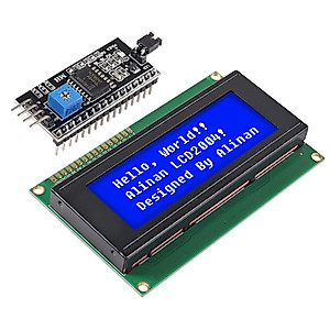 Alinan 2pcs IIC I2C TWI Serial LCD 2004 20X4 Display Blue Screen with IIC I2C Module Interface Adapter
