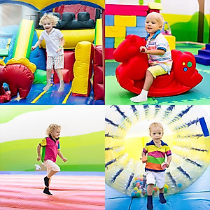 SkiBeaut Toddler Boys Socks- Kids Socks with Grips 12 Pairs Non Slip Skids Toddlers Girls Socks with Grippers for 3-5 Years