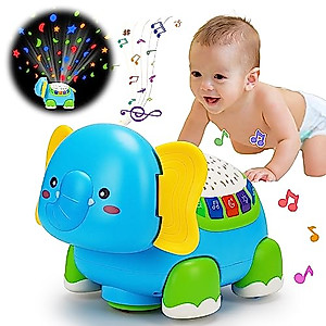 5 in 1 Crawling & Walking Baby Toys 3-6 to 12 Months Developmental Musical Toys for Babies 12-18 Months Light Up Tummy Time Infant Toys 3 6 9 6-12 Month 1 Year Old Boy Girl Toys 1st Birthday Gifts