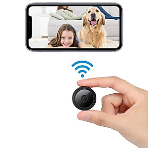 X W EI UNION Mini Spy Camera Hidden Camera Video Recording with Auido, Night Vision Motion Detection, 1080P Home Security Camera Nanny Cam Pet Camera Baby Camera