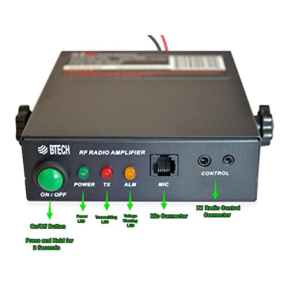 BTECH AMP-U25 Amplifier for UHF (400-480MHz), 20-40W Output (2-6W Input), Analog and Digital Modes, Compatible with All Handheld Radios: BTECH, BaoFeng, Kenwood, Yaesu, ICOM, Motorola