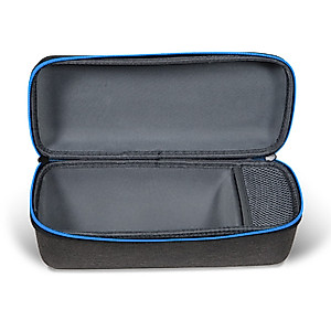 JBL Pulse 5 Black Bluetooth Light Show Speaker Bundle with Premium divvi! Hardshell Case