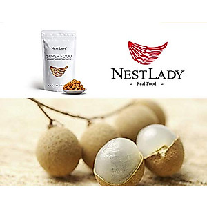 NESTLADY Natural Dried Longan ,100% fruit Meat ,桂圆肉,No Sugars , Used in teas, Snacks, Dessert, - Edible, Cooking, Premium Quality | Net weight: 200 g (7.05oz) , Harvested in Thailand ,Packed in USA