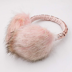ZTL Women Winter Ear Muffs Fluffy Faux Fur Warm Earmuffs Girls Ear Warmer Soft Plush Outdoor Adjustable Ear Covers