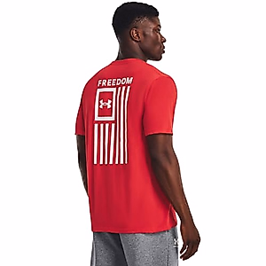 Under Armour Men's New Freedom Flag T-Shirt, (600) Red / / White, X-Large