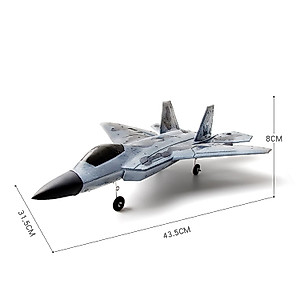 OTXKOO RC Plane Remote Comtrol Airplane RC 2CH Plane, F-22 Remote Control Airplane Ready to Fly, 2.4GHz Aircraft, Easy to Fly RC Glider for Beginners