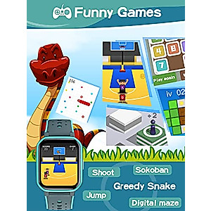 DIGEEHOT Kids Fitness Tracker Watch with Games for Boys Girls Age 6-16, IP68 Waterproof Kids Smart Watch 20 Sport Modes, Pedometers, Alarm Clock, Sleep Tracking, Toy Gifts for Kids