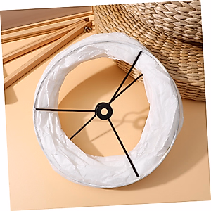 OSALADI Floor Paper Lamp Shade Nordic Minimalist Style Dust Proof Floor Standing Lamp Shade Cover Beside Column Lamp Shade for Home Hotel Bedroom