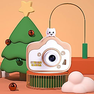 LADIGASU Children's Digital Camera HD Front and Rear Double Shot Mini 2.0 Inch Video Camera Kids Camera for 3 4 5 6 7 8 9 10 11 12 Year Old Boys/Girls,32GB SD Card