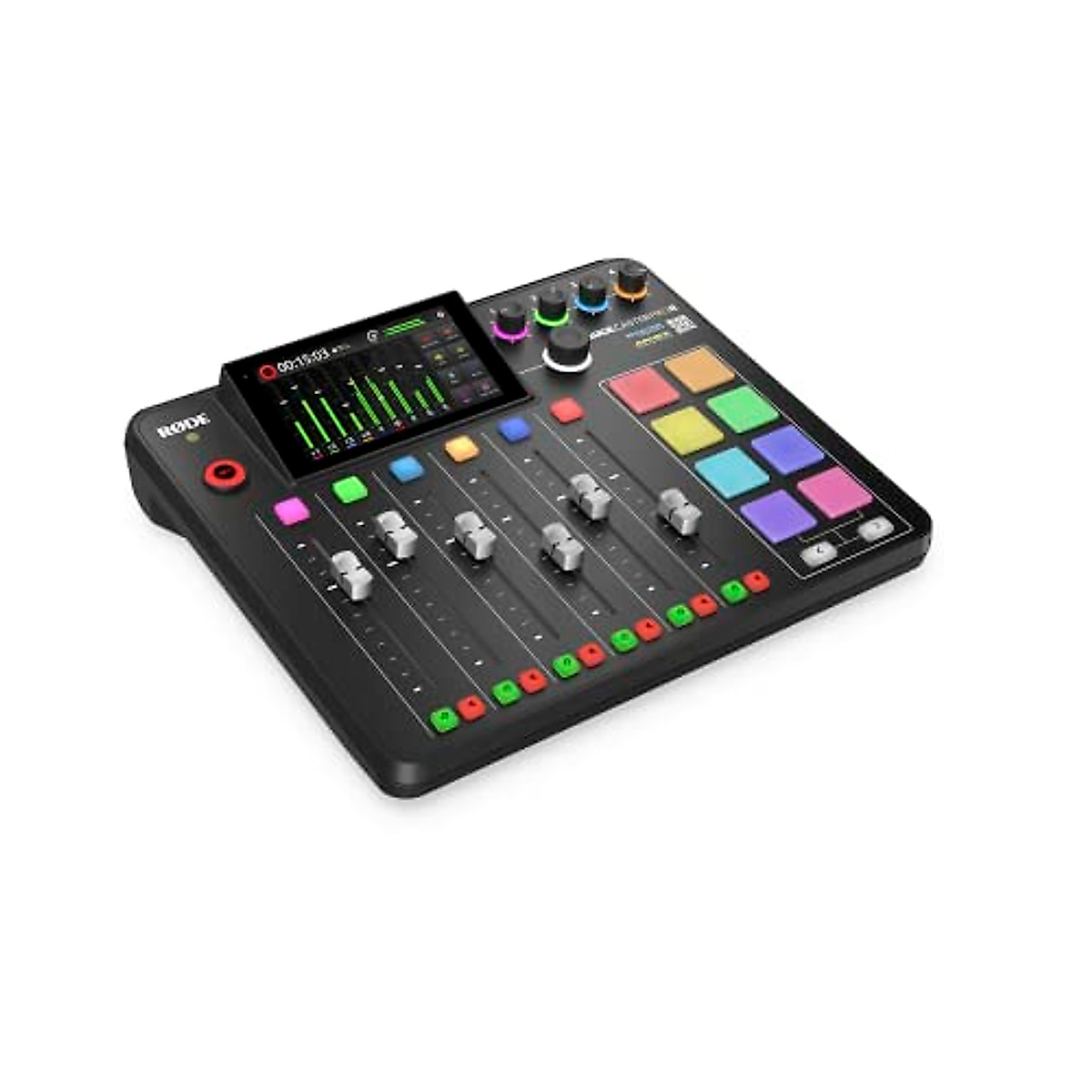 RØDE RØDECaster Pro II All-in-One Production Solution for Podcasting, Streaming, Music Production and Content Creation,Black
