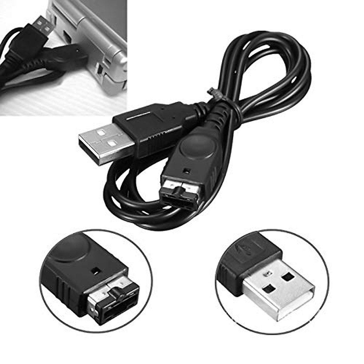 Fit for GBA SP Charger Cable, for Gameboy Advance SP Charging Cord NDS Charger Cord for Nintendo DS Console(NDS)/Game Boy Advance SP Power Cable