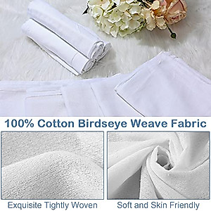 Tudomro 50 Count Birdseye Cloth Diapers for Babies Reusable Baby Diapers Cloth Large 27 x 27 Inch Cotton Baby Diapers Reusable Burp Cloths for Babies Boy Girl Toddlers