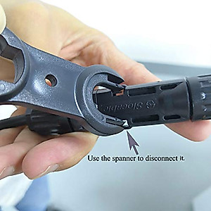 Slocable Handy Spanner Wrench for PV Connector to Screw Cap Tightly and Disconnect Male and Female connector A Pair