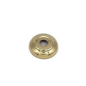 Brass Bed Ball Finial Cannon Ball Base Frame Brass Bed Ball Base 1 3/4" Diameter X 1/2" High Bed Ball Washer Spacer