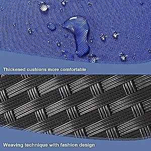 Peach Tree Outdoor Furniture All-Weather Sectional Wicker Sofa Set 7 PCs Patio Rattan Clearance with Washable Cushions and Coffee Table, Backyard, Pool