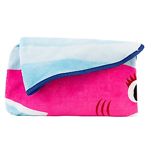 Franco Kids Bedding Super Soft Micro Raschel Blanket, 62 in x 90 in, Baby Shark