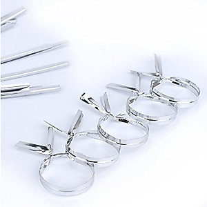 Easytle 500 Pcs Metallic Twist Ties 5" Sliver Twist Ties for Bags Foil Twist Ties Bread Ties Plastic Cable Ties Candy Ties Twist Tie Bag Ties for Bread Bags Gift Bags Wrapping Cello Bags Treat Bags