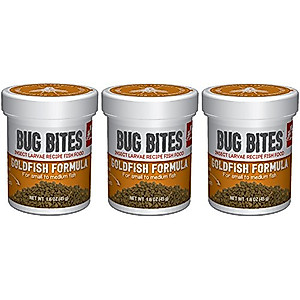Fluval (3 Pack) Bug Bites Goldfish Formula for Small to Medium Fish