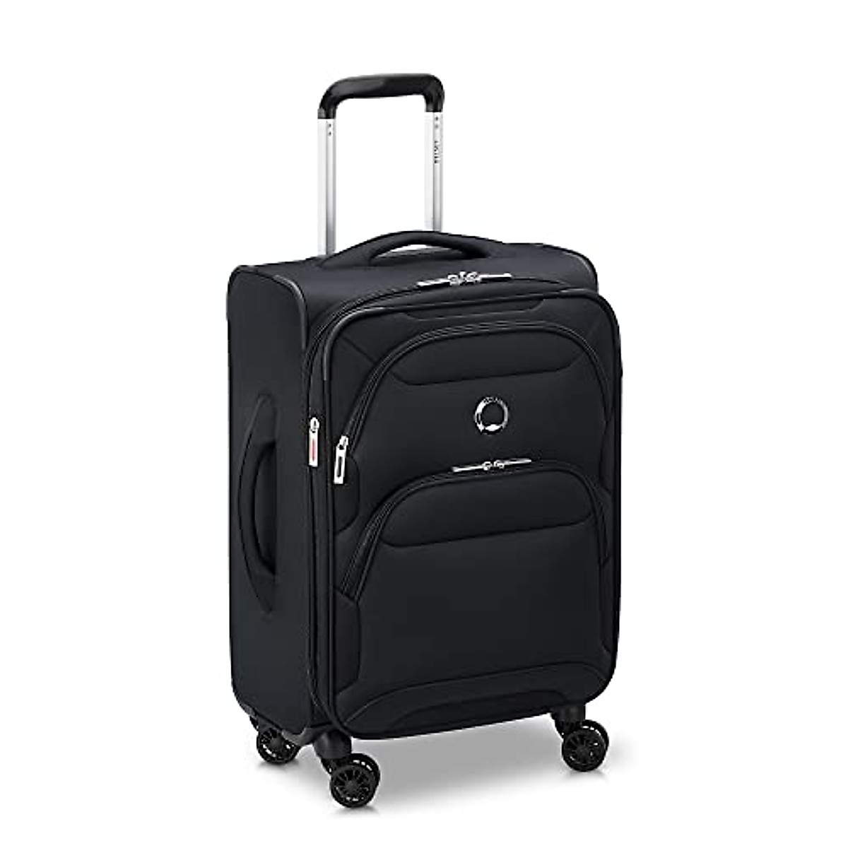 DELSEY Paris Sky Max 2.0 Softside Expandable Luggage with Spinner Wheels, Black, Carry-on 21 Inch