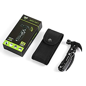 Dad Gifts Who Wants Nothing Fathers Day, Gifts for Dad from Son Daughter, Cool Gadgets, Unique Birthday Gift Ideas for Men Father, 12 in 1 Mini Hammer Multitool