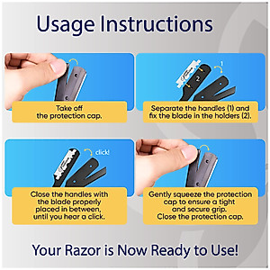 Equinox Straight Edge Razor - Includes 100 Single Derby Blades -Manual Shaver for Men - Stainless Steel with Wooden Handle - Barber Kit - Hair Blade Razor - Perfect for Hairline