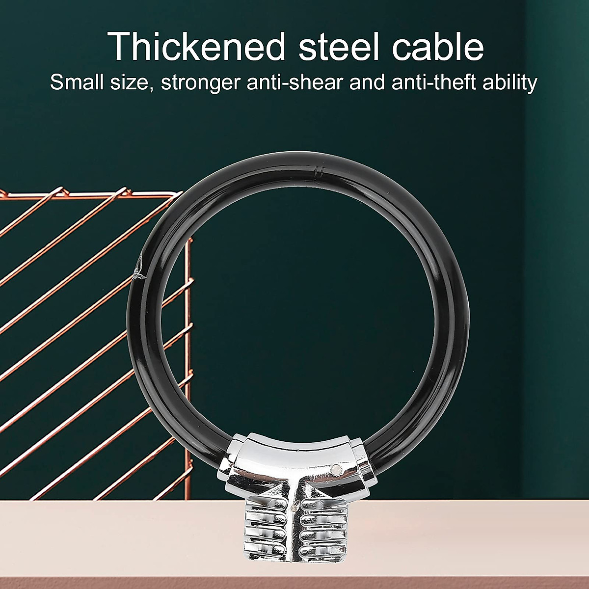 Bicycle Lock, Convenient Portable Cycling Cable Lock for Bicycle Mountain