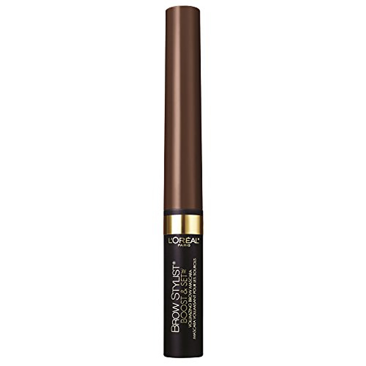 L’Oréal Paris Cosmetics Brow Stylist Boost and Set Brow Mascara, Dark Brunette, 0.1 Fluid Ounce