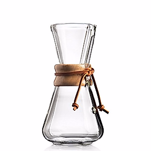 Chemex Pour-Over Glass Coffeemaker - Hand Blown Series - 3-Cup - Exclusive Packaging