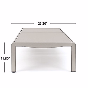 Christopher Knight Home Cape Coral Outdoor Mesh Chaise Lounges, 4-Pcs Set, Grey