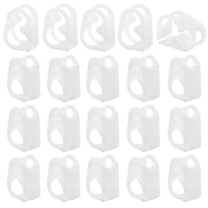 Moicstiy 1/4" - 1/2" Tube O.D. Plastic Tubing Clamps, Adjustable Tube Clamp, Laboratory Pinch Valve Flow Control Hose Clamp (20 Pcs)