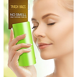 Small Garbage Bags - FORID 4-5 Gallon Trash Bags Durable Trash Can Liners for Home Office Bathroom Bedroom Waste Bin(5 Colors 150 Counts)