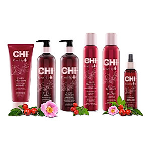 CHI Rosehip Recovery Treatment, Deeply Moisturizing to Help Repair Damaged Hair & Reduce Breakage, Sulfate, Paraben, & Cruelty-Free, 8 Oz