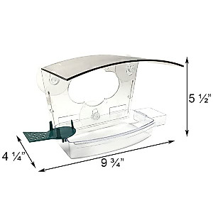 Audubon Mixed Treat Window Bird Feeders, Pack of 4