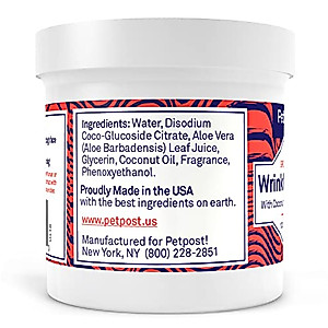 Petpost | Bulldog Wrinkle Wipes for Dogs - Natural Coconut Oil Formula Cleans and Soothes Pug Wrinkles and Folds - 100 Ultra Soft Cotton Pads