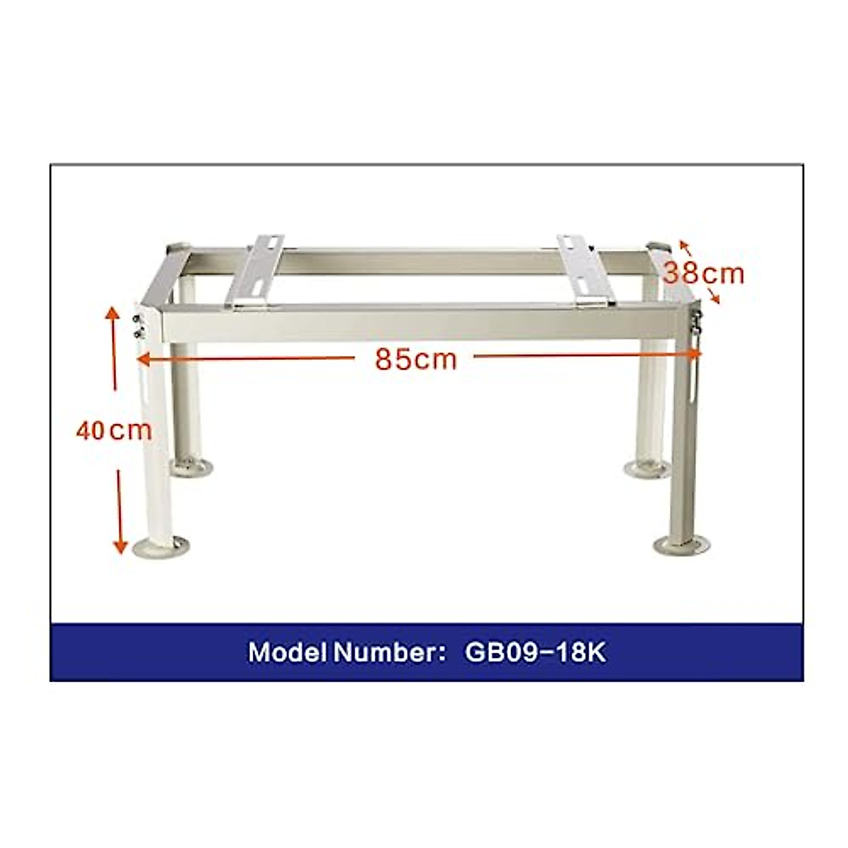 Alsetria GB09-18K Heavy Duty Ground Stand Bracket for Ductless Mini Split Air Conditioner and Heat Pump (for 9,000-18,000 BTU)
