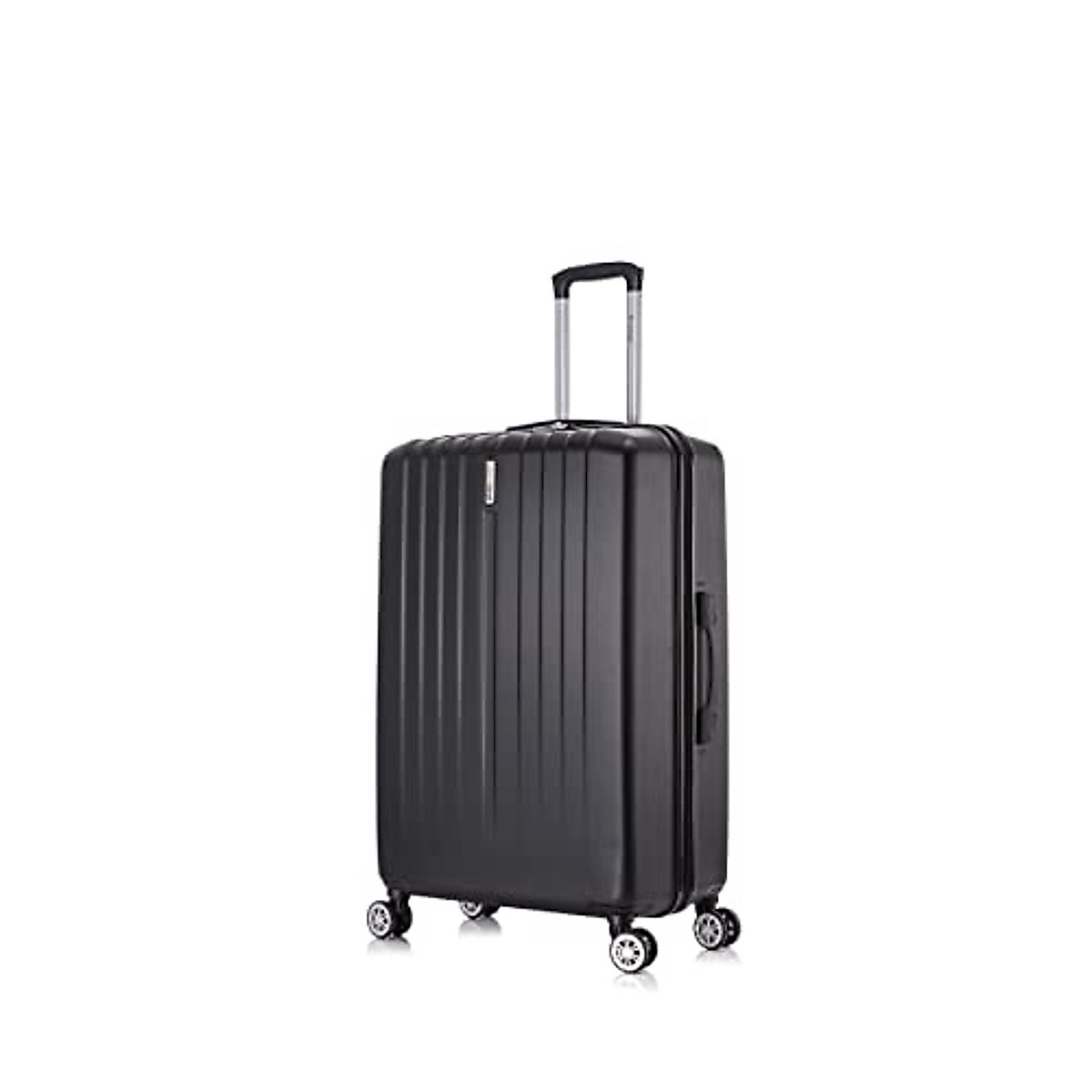 Rockland Malibu Hardside Spinner Wheel Luggage, Black, 19", 24", 28"