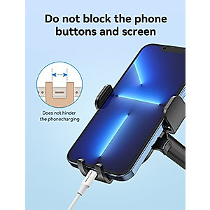 Phone Mount for Car VENTION Vent-Windshield-Dashboard Car Cell Phone Holder Mount 3 in 1 Automobile Cradles Stand suction cup phone holder for car cell phone mount for car cell phone automobile cradles Compatible with iPhone 13 14 Pro Max