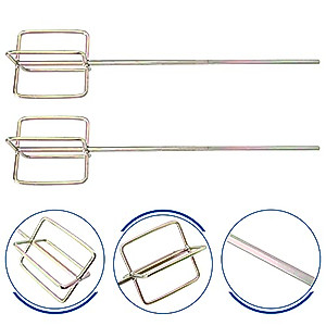 Angoily 22pcs Metal Paint Mud Mixer Concrete Drill Mixing Rods Long Heavy Duty Cement Compound Mixer Professional Drywall Tools for Electric Drill Hammer