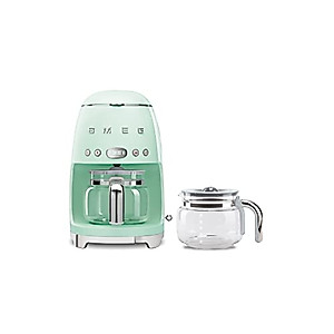 Smeg 50's Retro Drip Coffee Maker w/Extra Carafe, Pastel Green