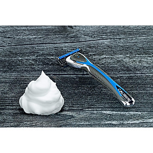 Personna Men's 5 Blade Razor System - Mens Shaving Razors - Razor Handle with 12 Replacement Cartridges